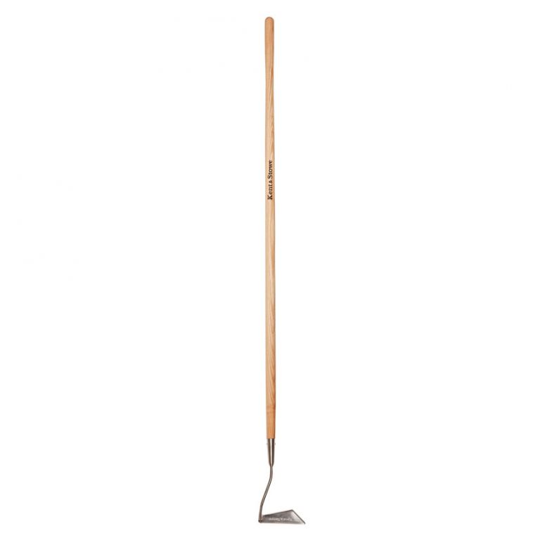 Stainless Steel Long Handled 3 Edge Hoe - The Nunhead Gardener