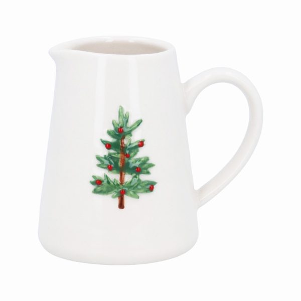 Xmas Tree Stoneware Mini Jug - The Nunhead Gardener